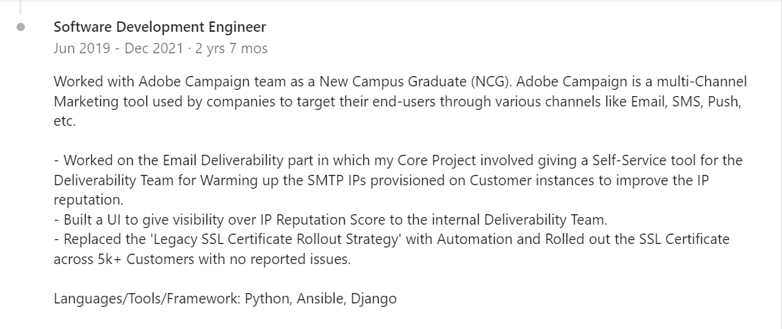 How To Write LinkedIn Work Experience Section (Examples & Tips)